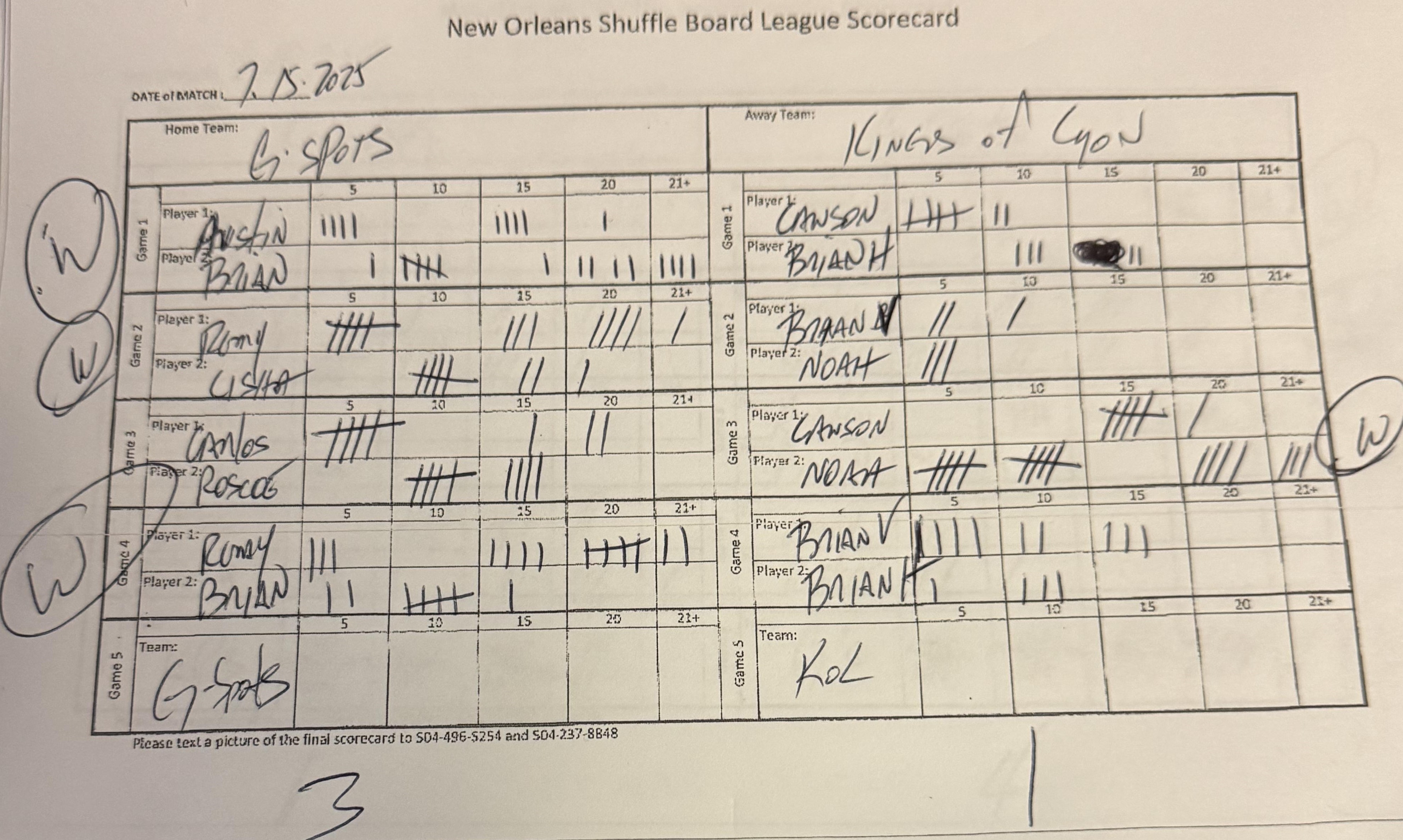 New Orleans Shuffleboard League : Powered by TeamLinkt